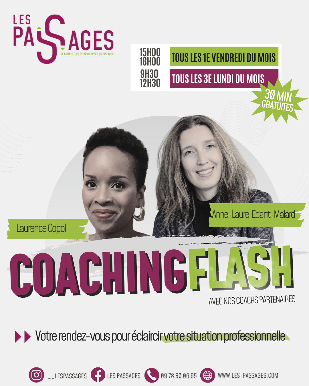 Coaching Flash avec nos coachs professionnels - Les PaSSages