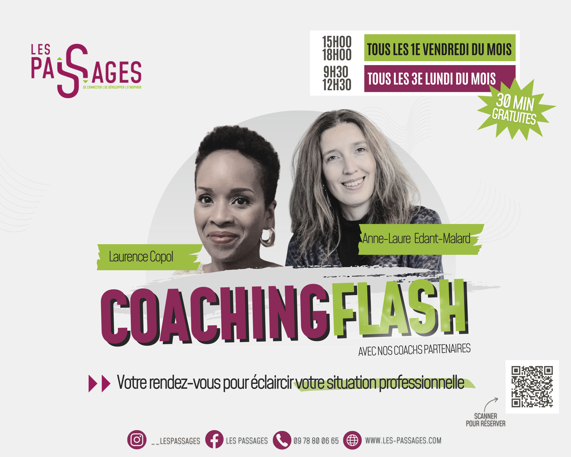 Coaching Flash avec nos coachs professionnels - Les PaSSages